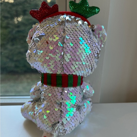 Ty | Toys | Nwt 6 Inch Mistletoe Teddy Bear Flippable Sequins Ty Beanie ...